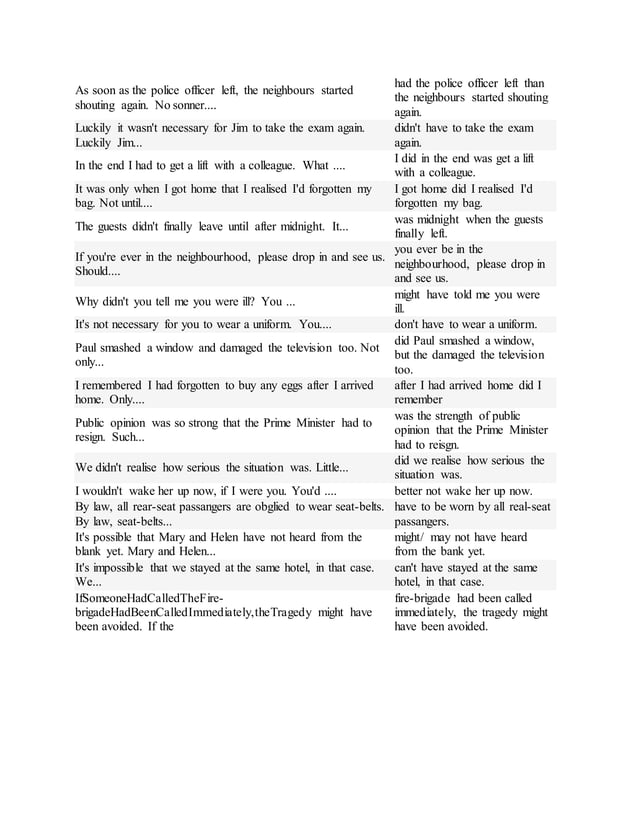 Rewrite sentences (hay) | PDF