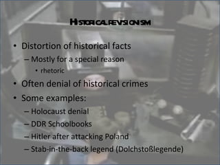 Rewriting history jost corrected | PPT