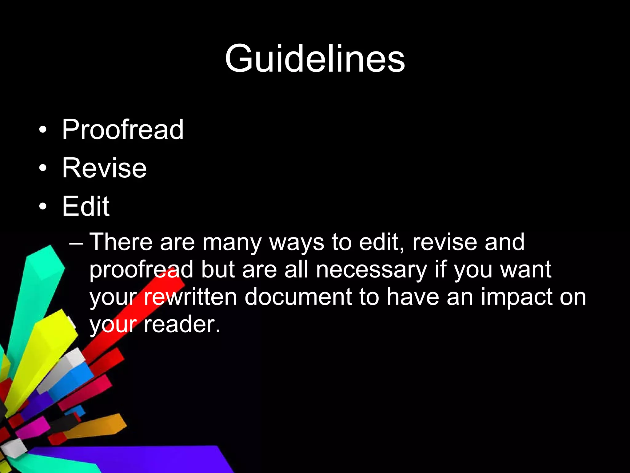 Rewriting professional documents | PPT