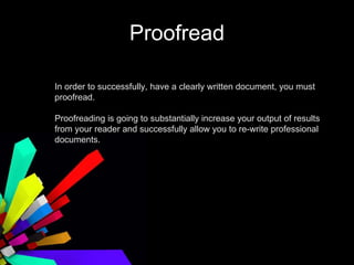 Rewriting professional documents | PPT