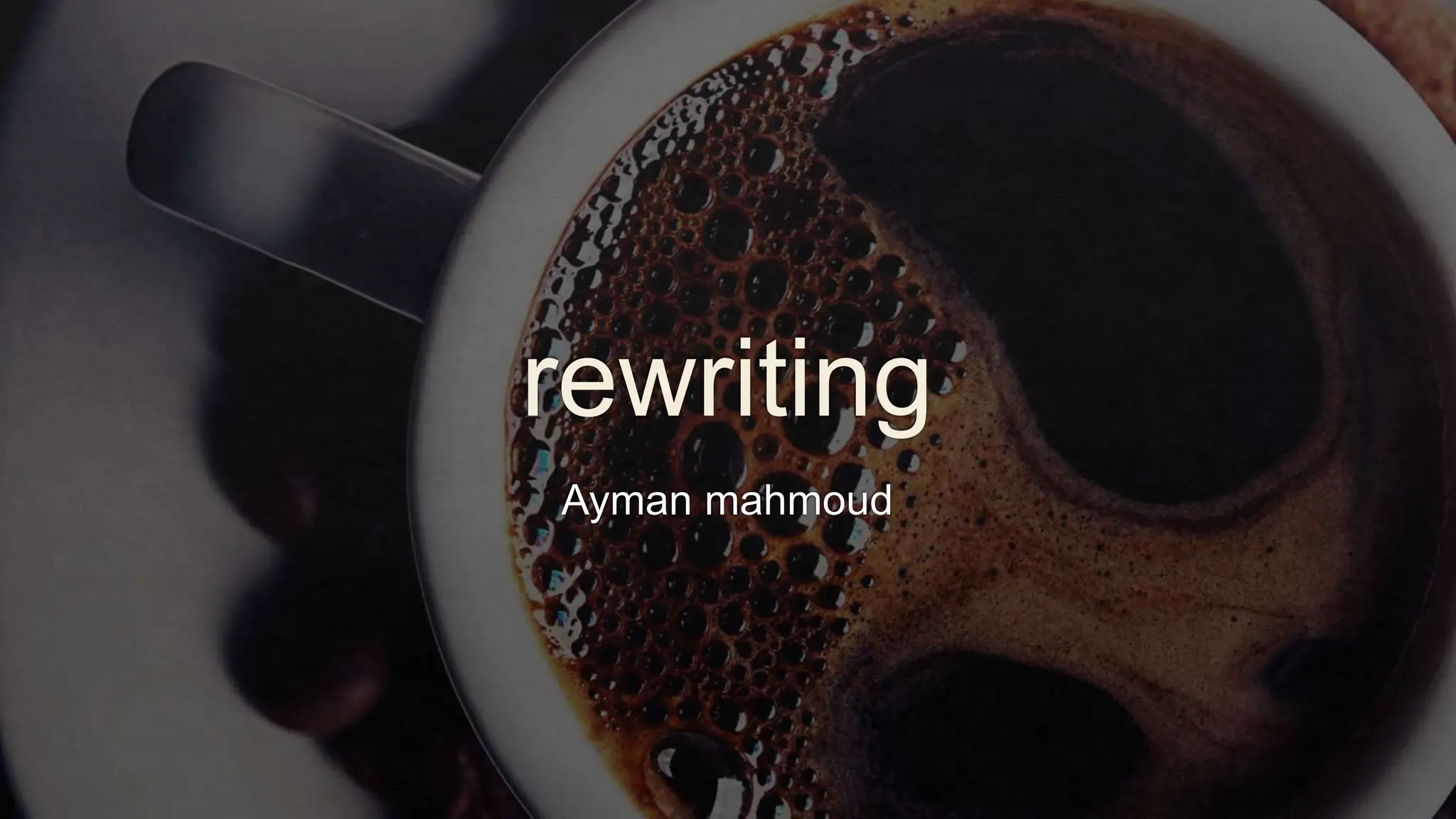 rewriting response rewriting response .pptx