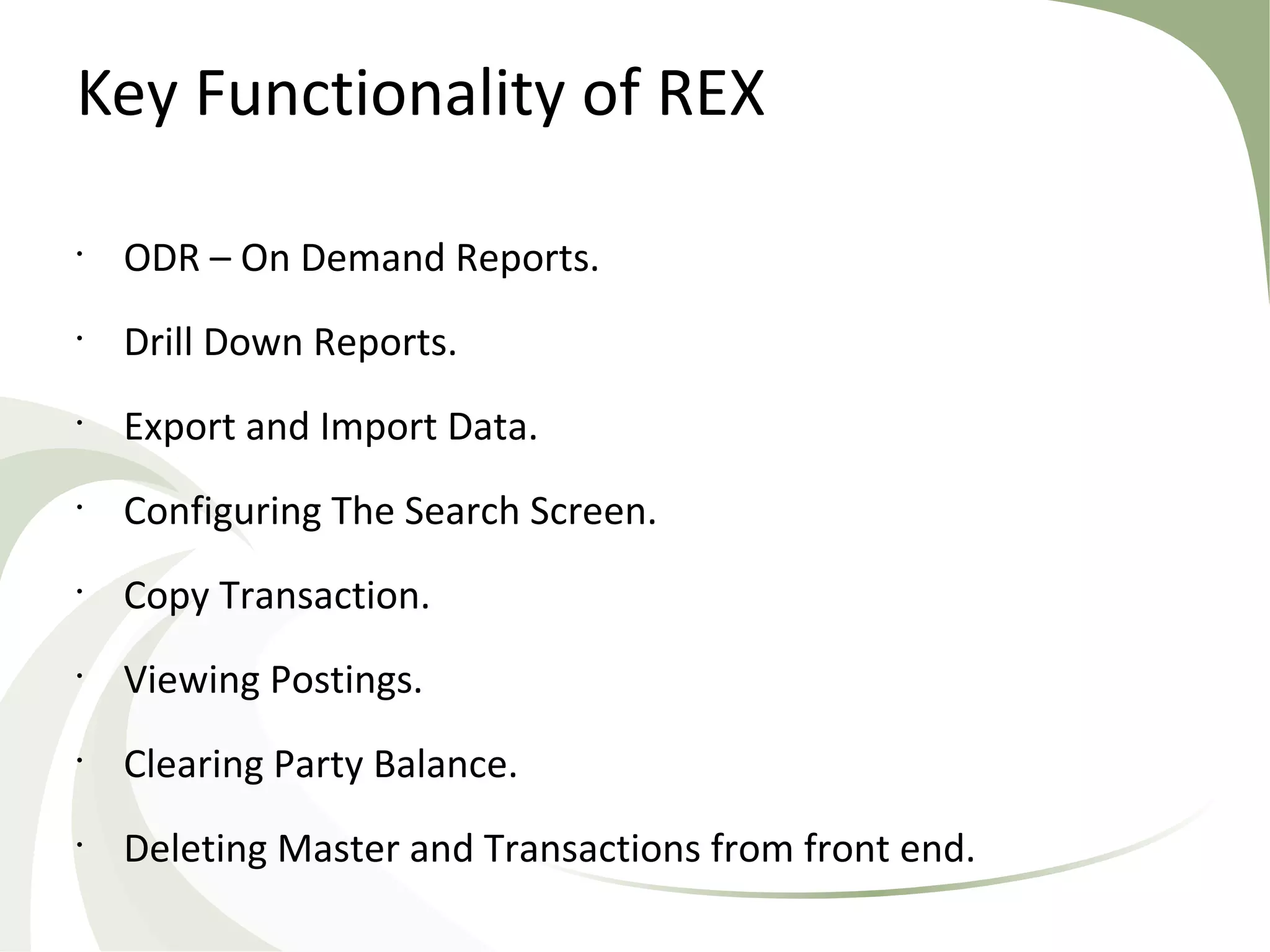 Rex Introduction - Accounting was never so EASY. | PPT