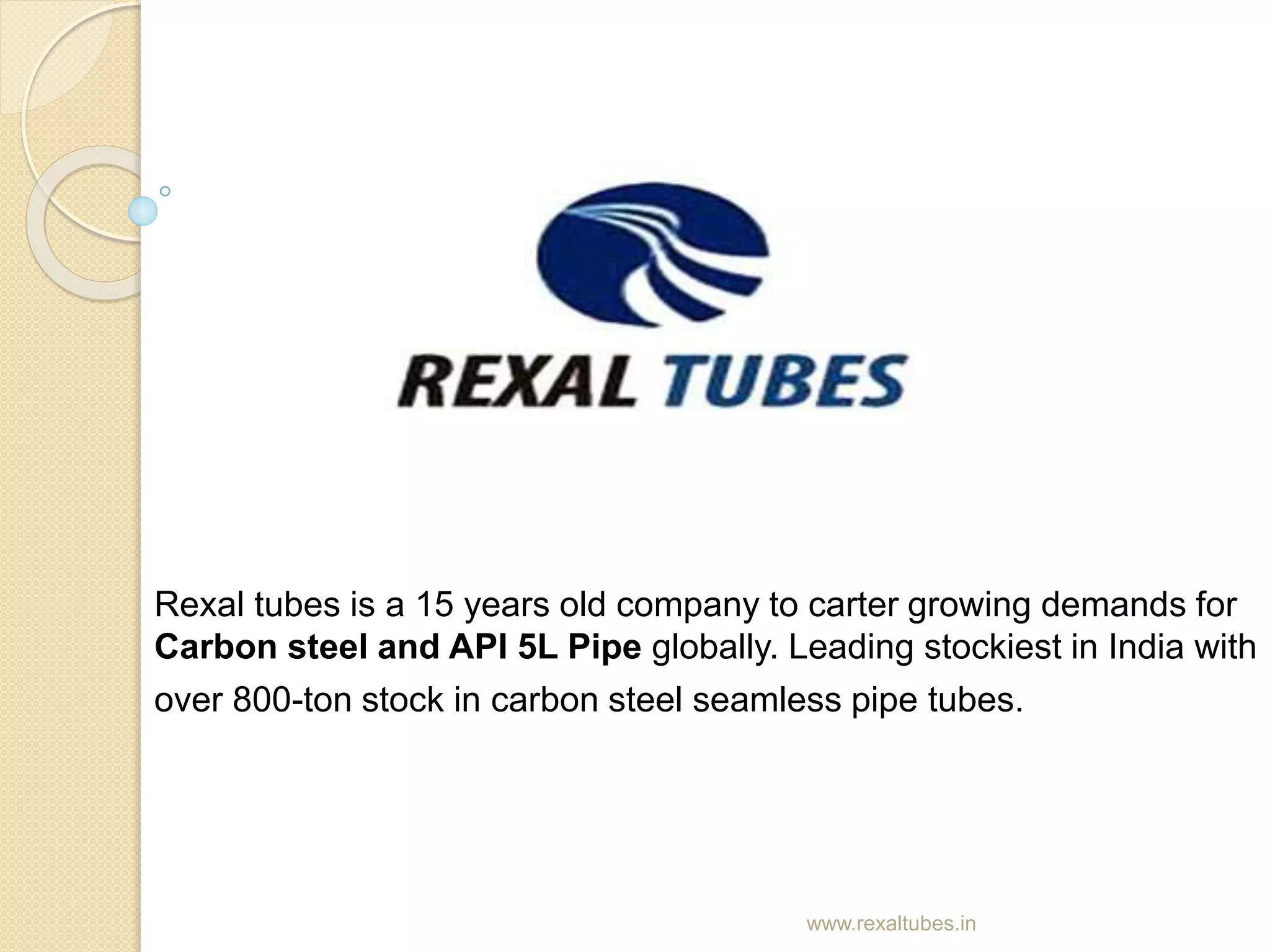 Rexal tubes p pt | PPTX