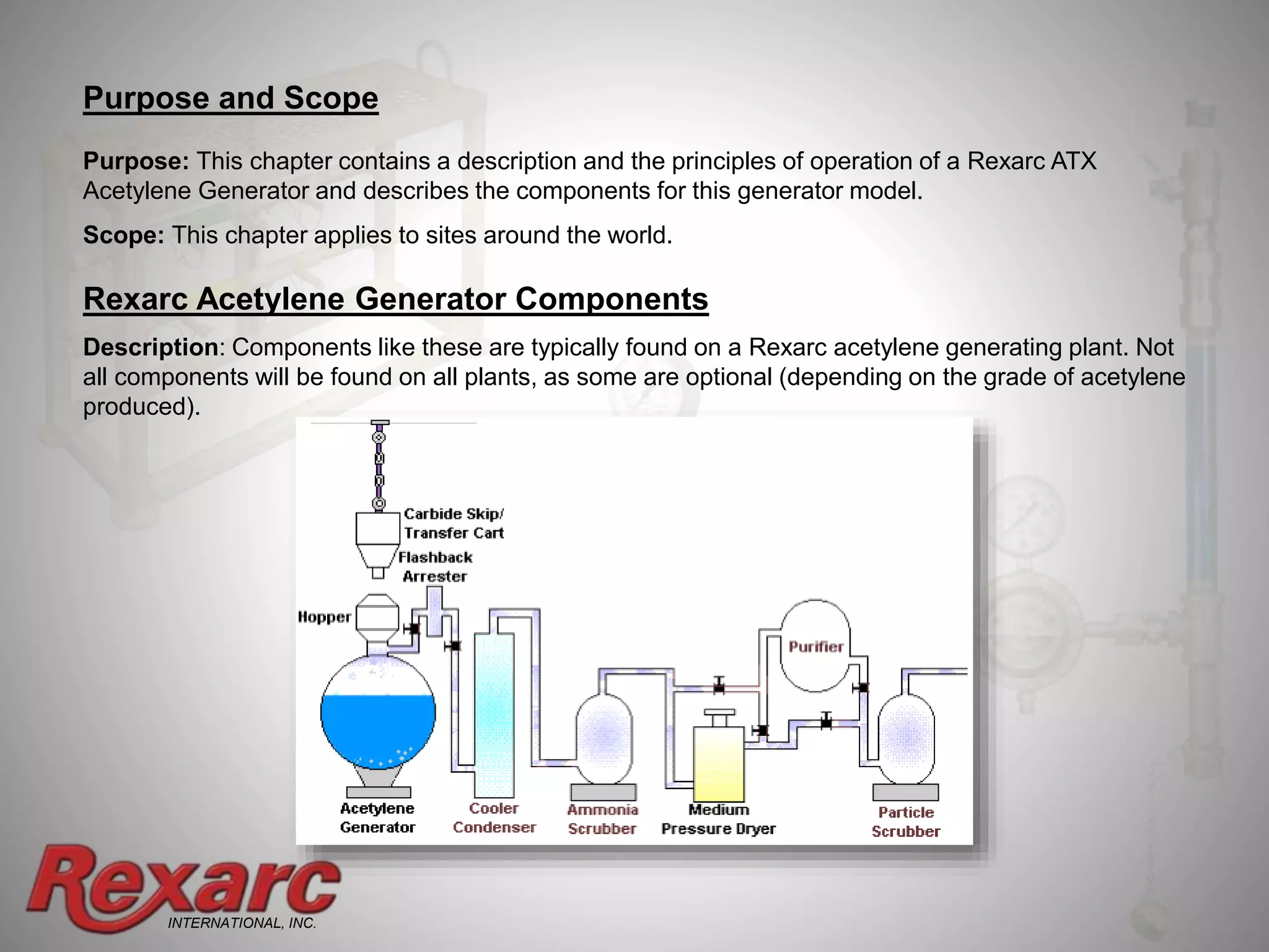 Rexarc Acetylene Generators - Part I | PPTX