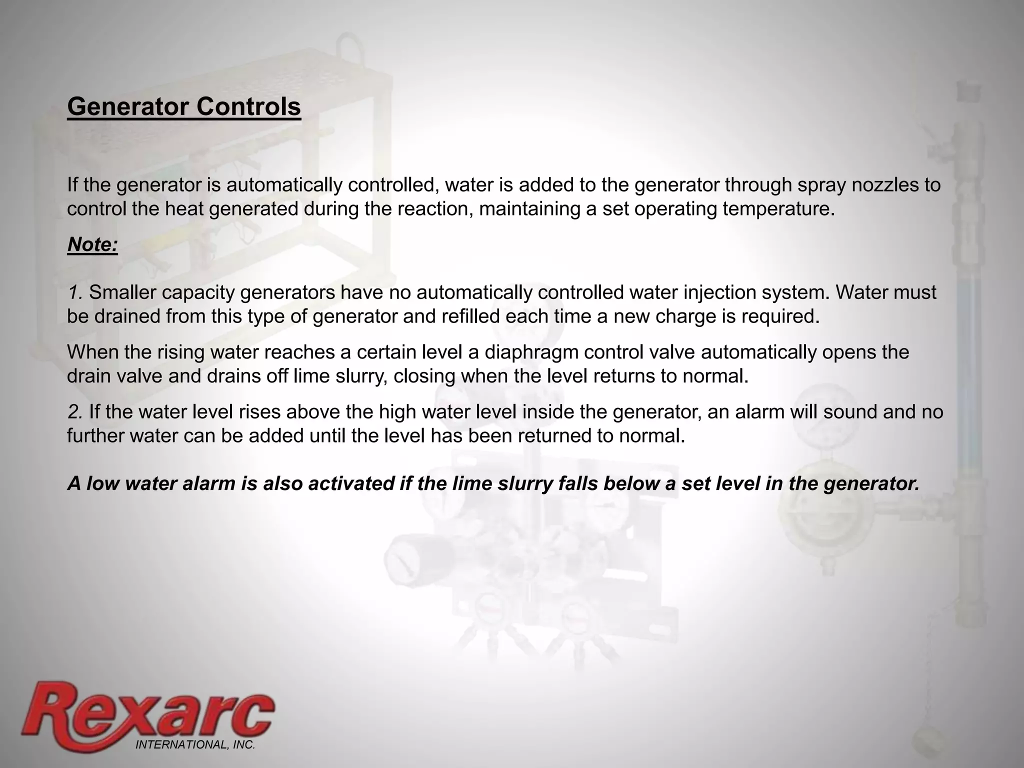 Rexarc Acetylene Generators - Part I | PPTX