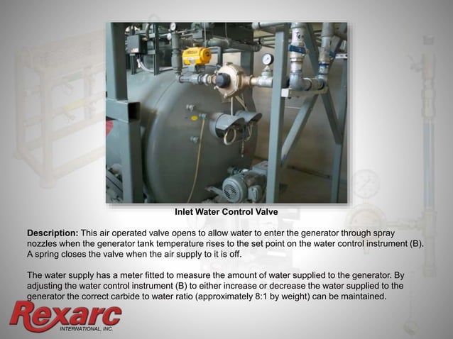 Rexarc Acetylene Generators - Part I | PPTX