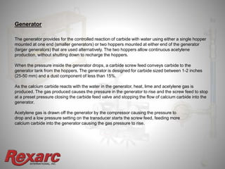 Rexarc Acetylene Generators - Part I | PPTX