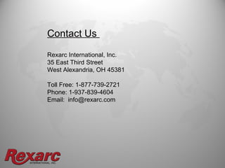 Rexarc Manifolds Training Seminar on Industrial Gas Distribution ...