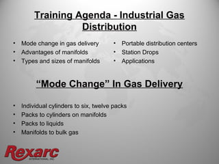 Rexarc Manifolds Training Seminar on Industrial Gas Distribution ...