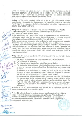 Rexistro xunta, acta fundacional, estatutos teavi | PDF