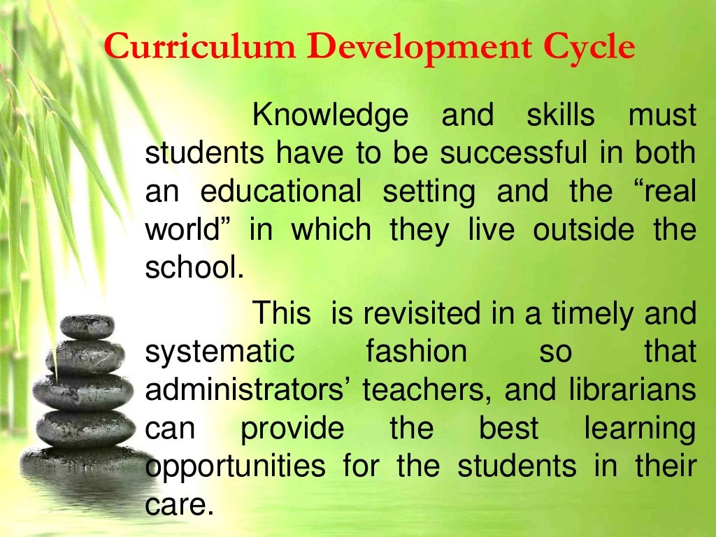 Curriculum Development Cycle curriculum-development-cycle