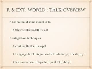 R ext world/ useR! Kiev | PDF | Programming Languages | Computing