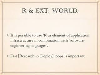 R ext world/ useR! Kiev | PDF | Programming Languages | Computing