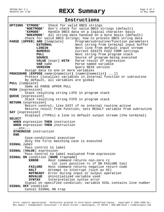 Rexx summary | PDF