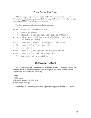 Advanced REXX Programming Techniques | DOC