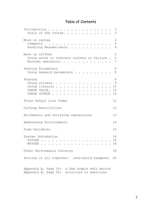 Advanced REXX Programming Techniques | DOC