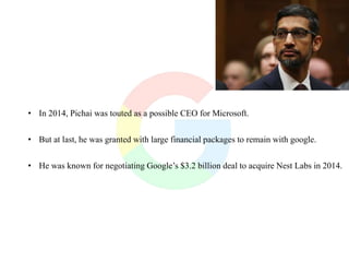 Sundar Pichai PPT | PPTX
