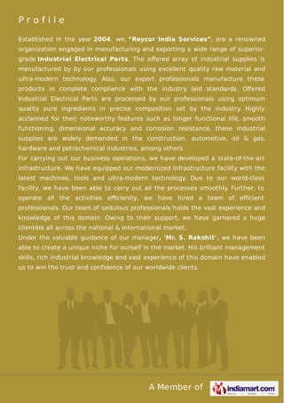 Reycor india-services | PDF