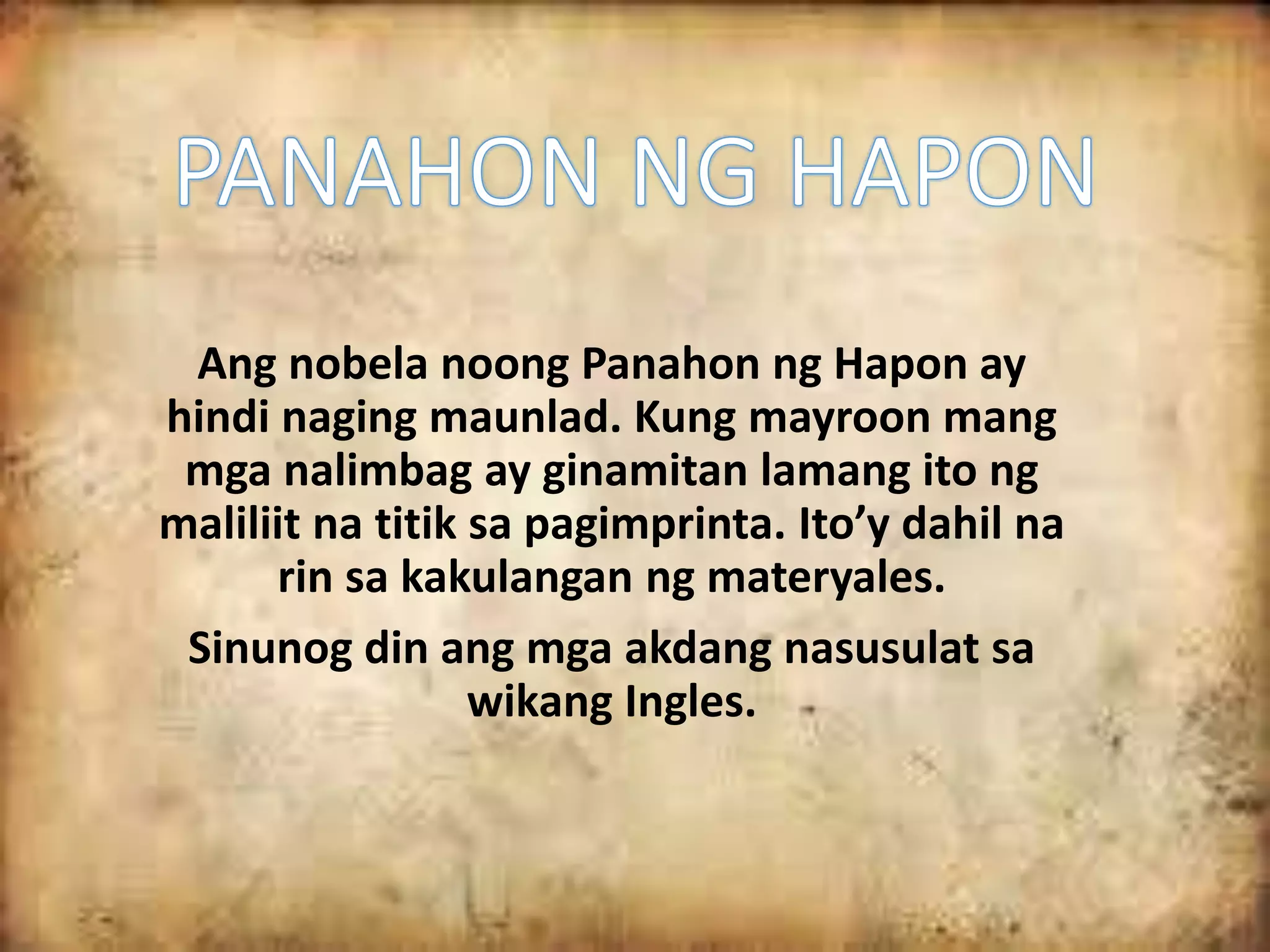 Tatlong Maria (nobela) | PPTX