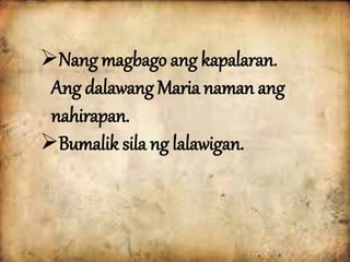 Tatlong Maria (nobela) | PPTX