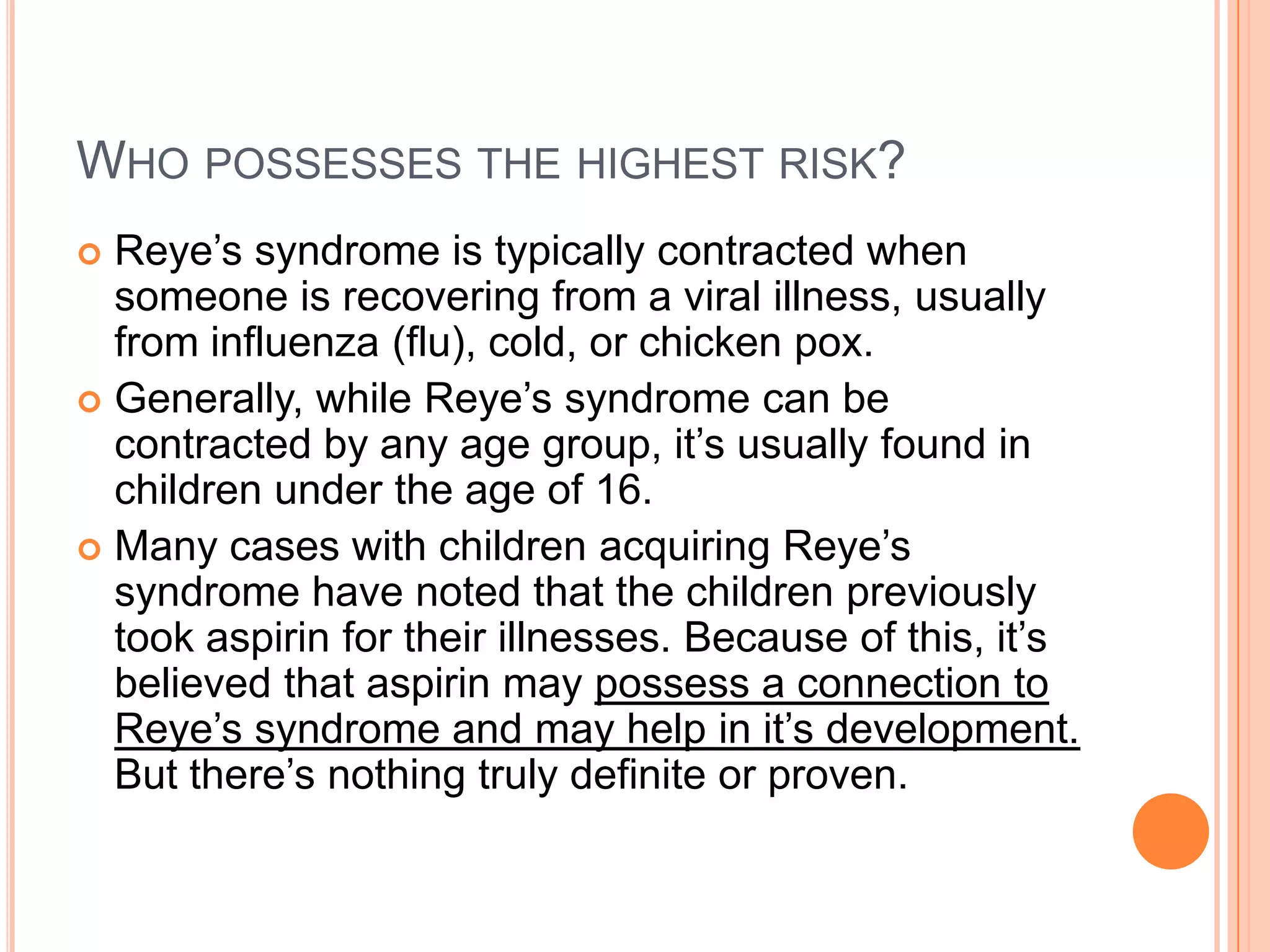 Reye’s syndrome | PPTX