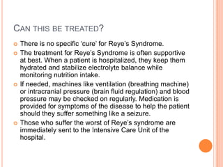 Reye’s syndrome | PPTX