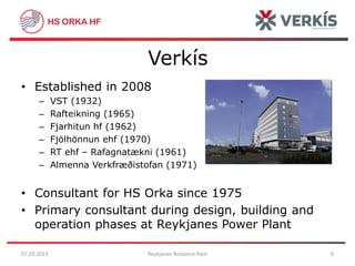 Reykjanes Resource Park | PDF