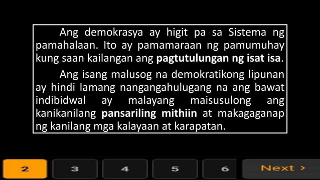 Tungkulin at Pananagutan sa Pangangalaga ng mga Simulain ng Demokrasya ...