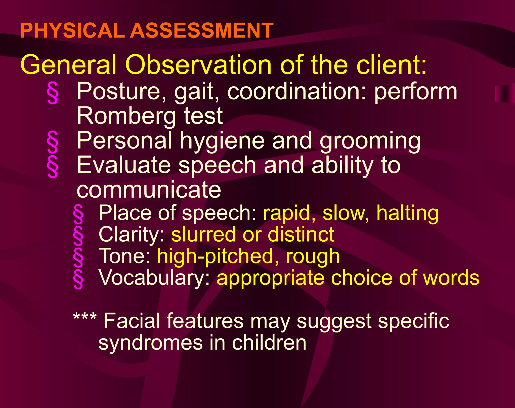 Neuro Assessment | PPT