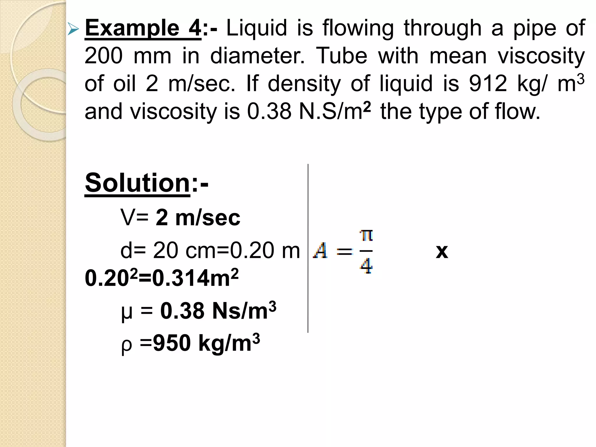 Reynold number (Fluid Mechanics)(FM) | PPTX
