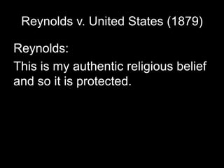 Reynolds v. United States | PPTX