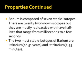 Barium (Shaun Reynolds) | PPTX