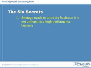 The Secrets of a Great Strategy | PPT