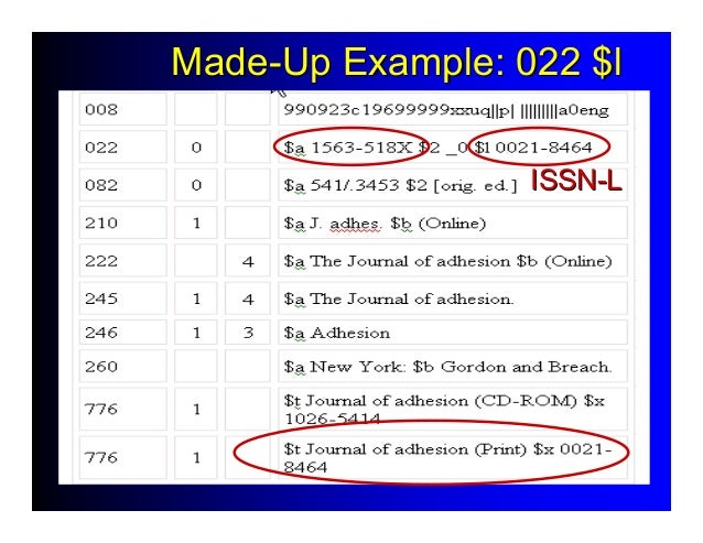 Reynolds "ISSN: Linking ISSN: Linking Data and Metadata"