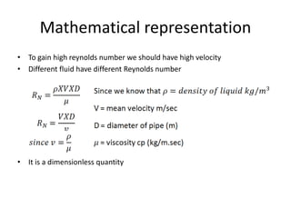 Reynolds number | PPTX