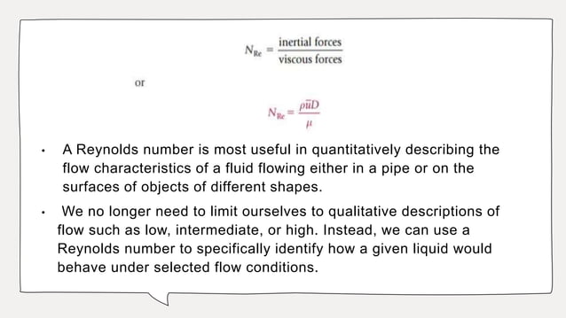 Reynolds number and its applications- Fluid mechanics .pptx