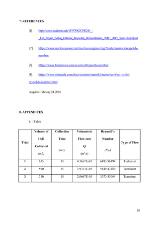 Reynolds number - Ed Ryan M. Ruales | PDF