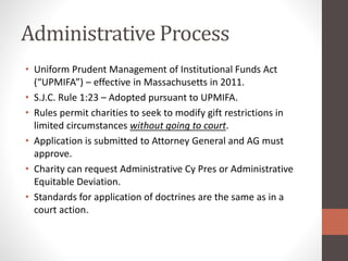 Doctrines of Cy Pres and Equitable Deviation | PPTX