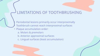 Control of microbial plaque in periodontal disease | PPTX