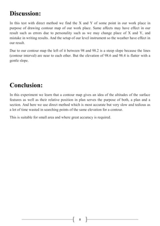 Contour map by direct method | PDF