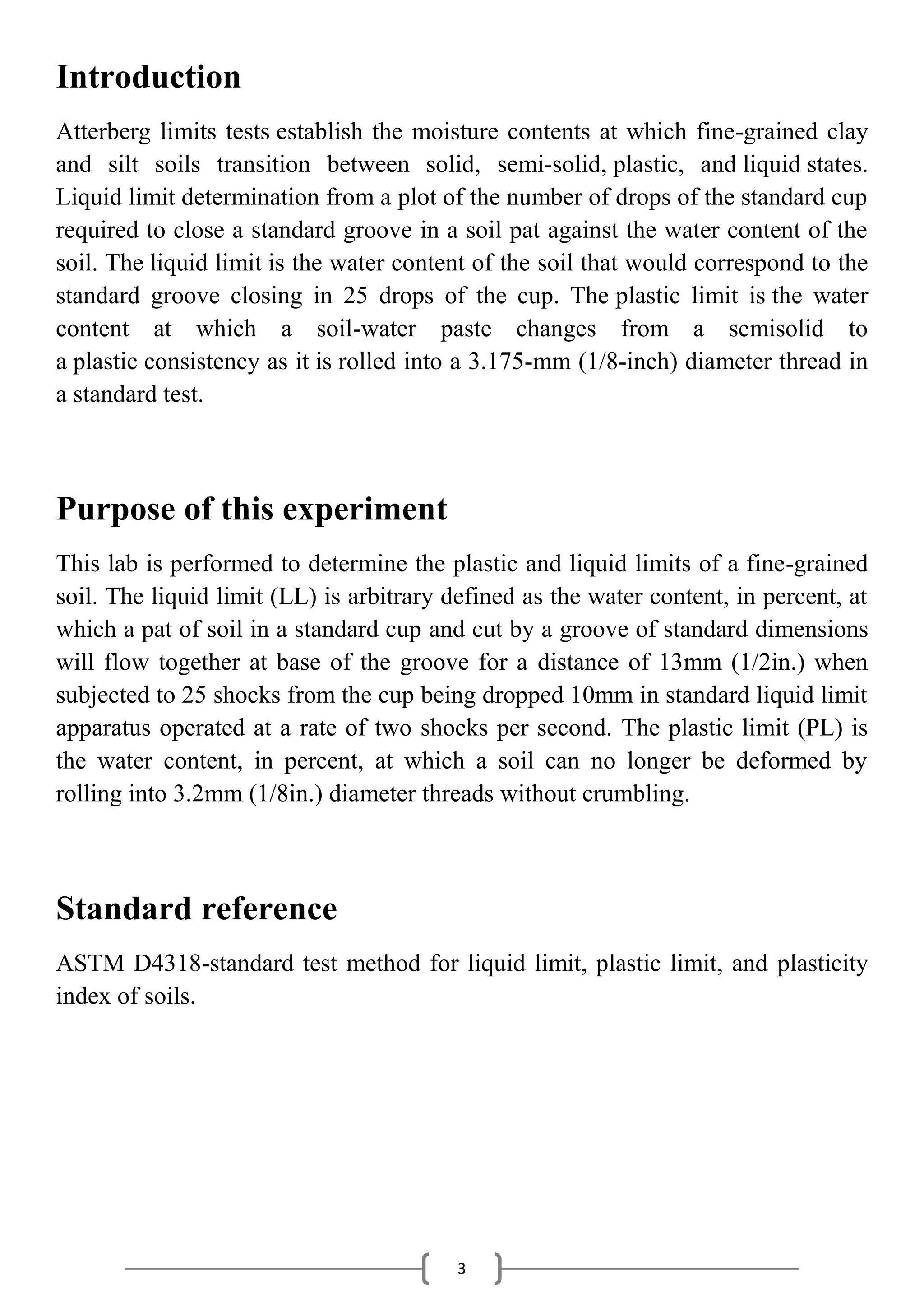Atterberg limit test | PDF