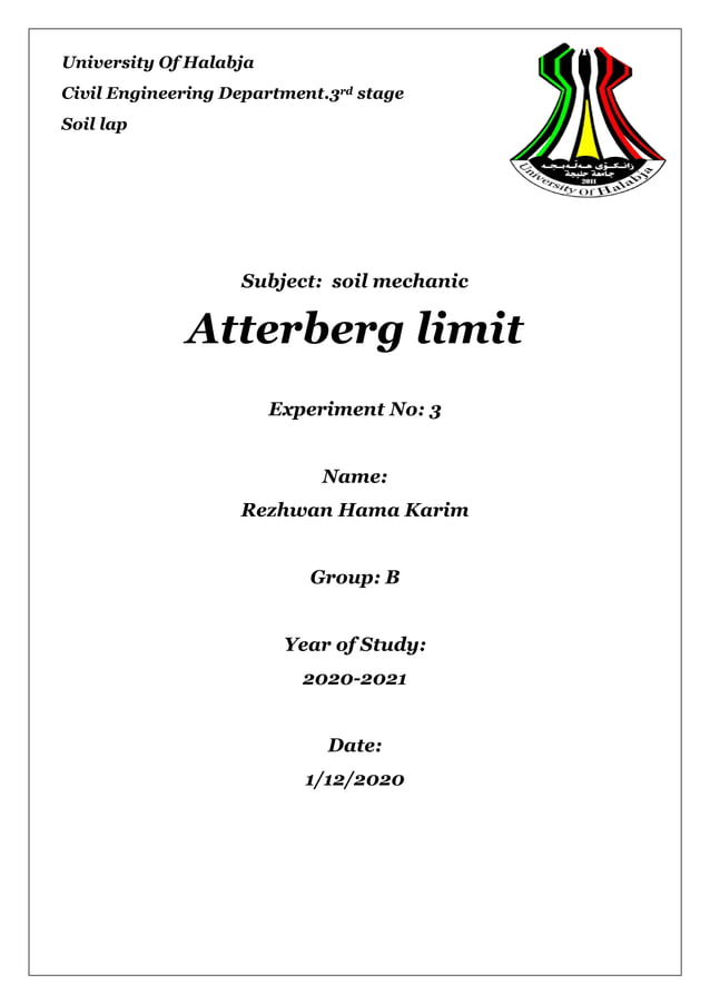 Atterberg limit test | PDF Atterberg limit test | PDF