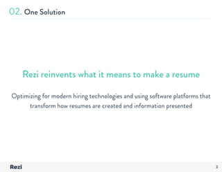 Rezi - Optimized Resume Solutions for Students | PDF | Resume Writing ...