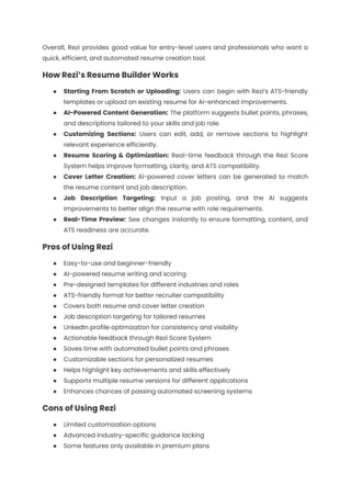 Rezi Reviews (2025): Pros, Cons, Pricing, and Features | PDF