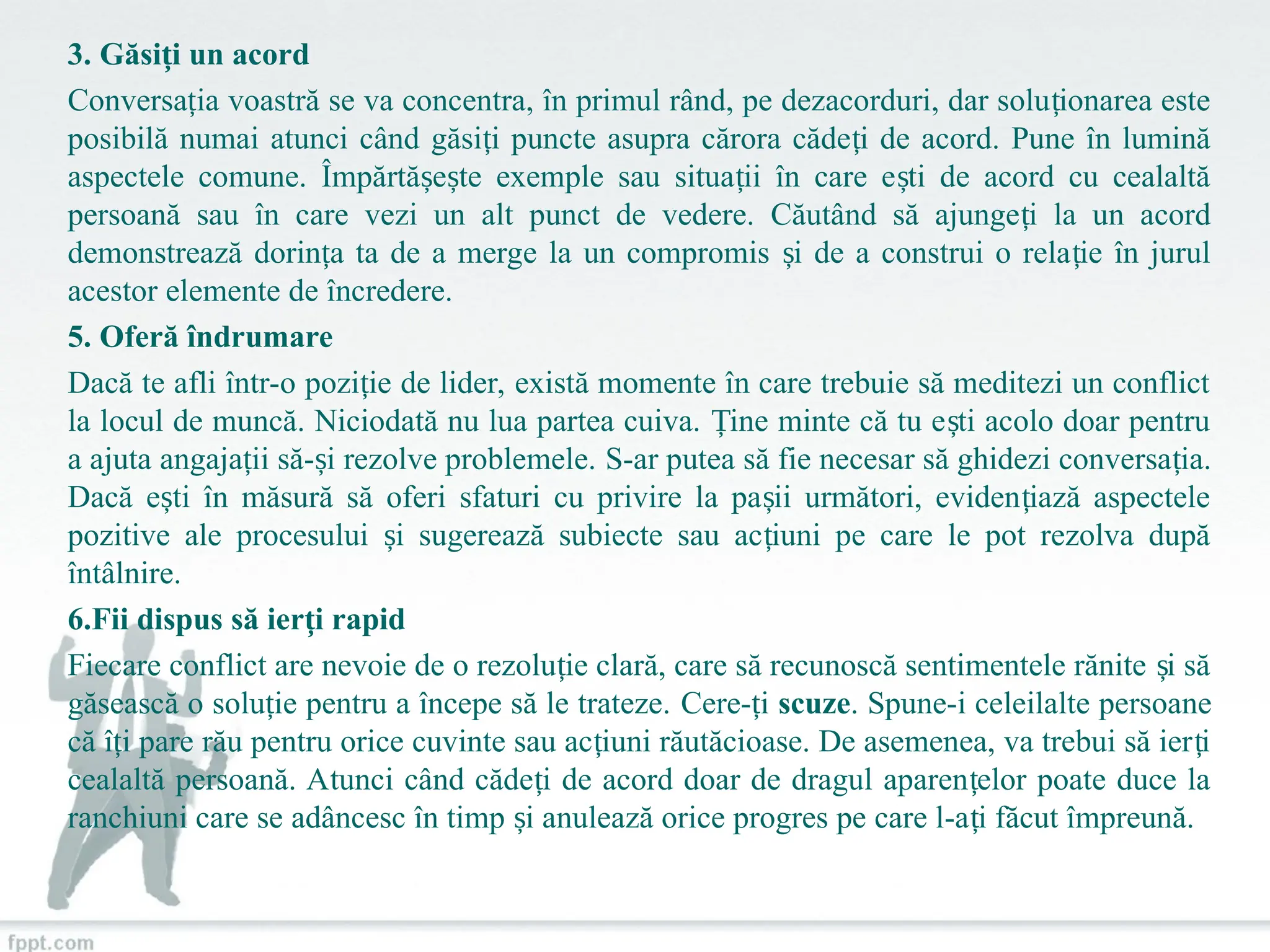 Rezolvarea conflictelor | PPT