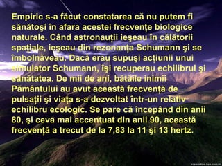 Rezonanta Schumann | PPS