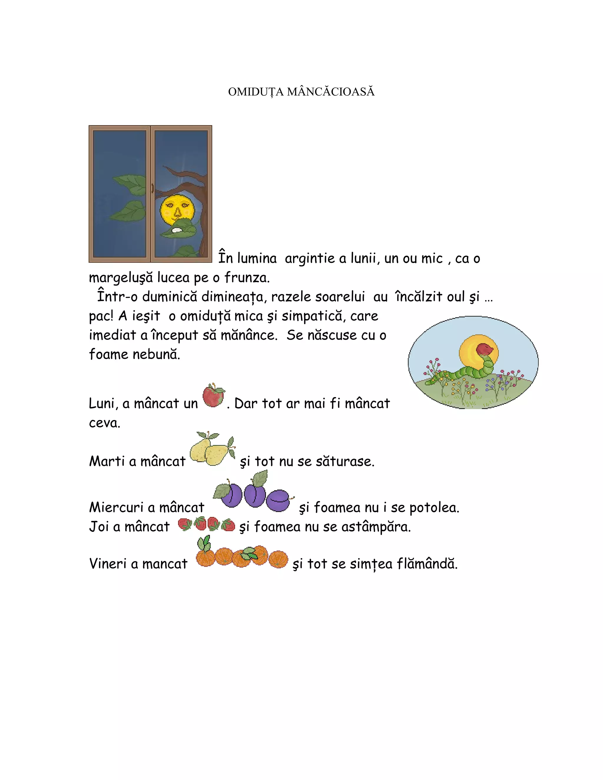 Rezumat povestire, compunere, figuri de stil | DOC