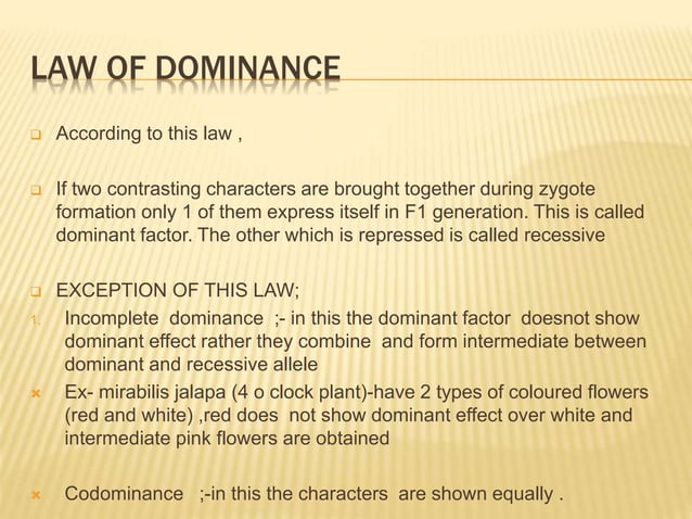 mendal_law_of_inheritance , 3laws of inheritance | PPT