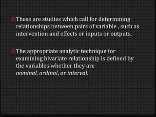 Bivariate Relationship | PPTX | Physics | Science