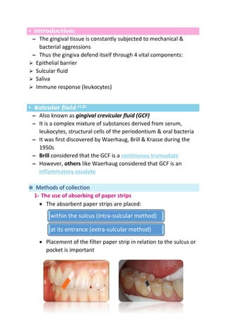 Defensive mechanisms of the gingiva | PDF